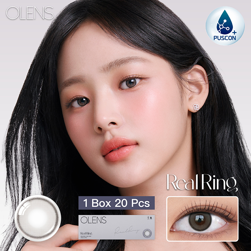 OLENS - OLENS Real Ring Gray｜1 Day 20片盒裝｜日拋彩色隱形眼鏡