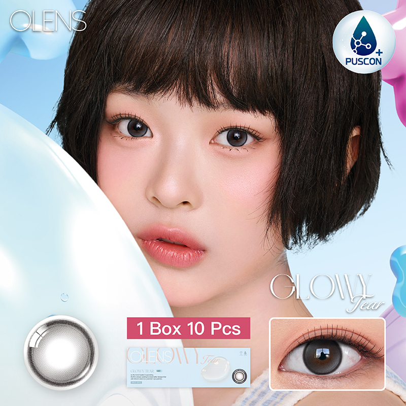 OLENS - OLENS Glowy Tear Gray｜1 Day 10片盒裝｜日拋彩色隱形眼鏡
