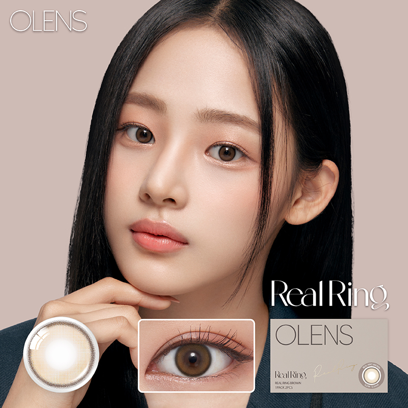 OLENS - OLENS Real Ring 1 Month Brown 2片盒裝